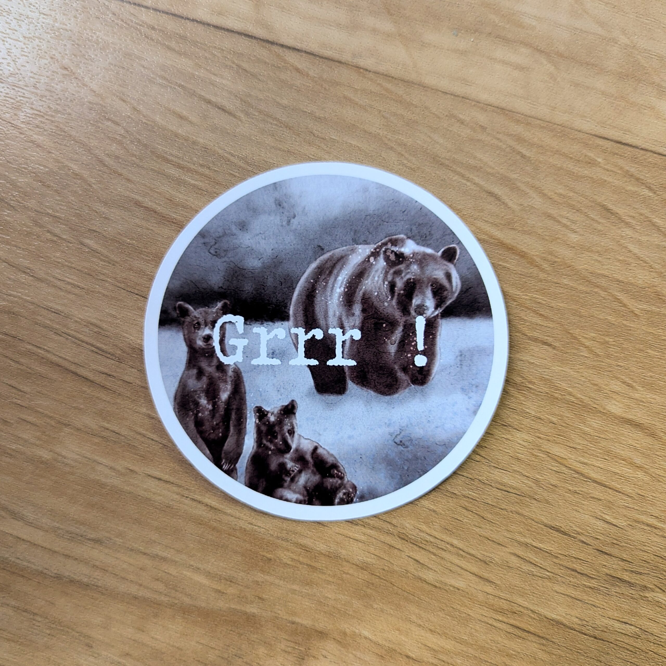 « Grrr ! » sticker - Cœur Deciel